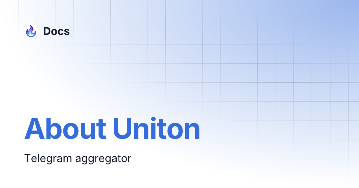 About Uniton | Docs